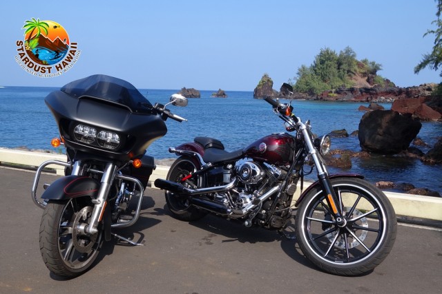 Harley Davidson motorcycle guided tour to Hana with Stardust