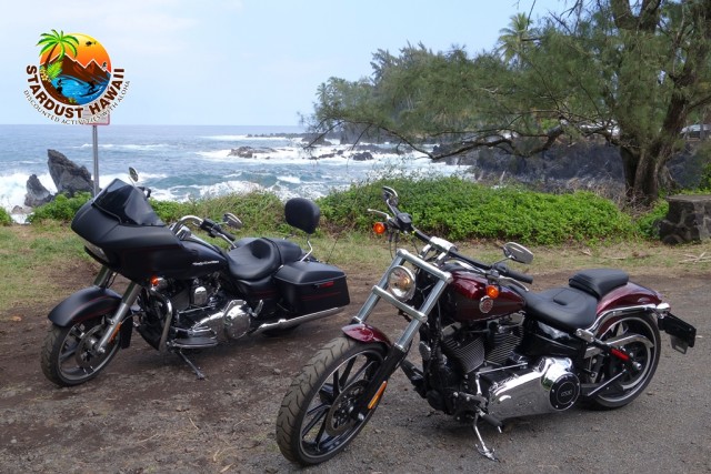 Harley Davidson motorcycle guided tour to Hana with Stardust