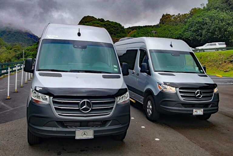 Book Seats for the Road to Hana Tour in Mercedes Sprinter Van!